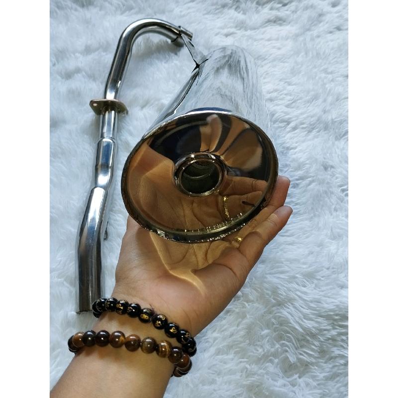 Stainless Chicken Pipe Smash 115/Wave 100/110/Sym bonus 110/Rusi ...