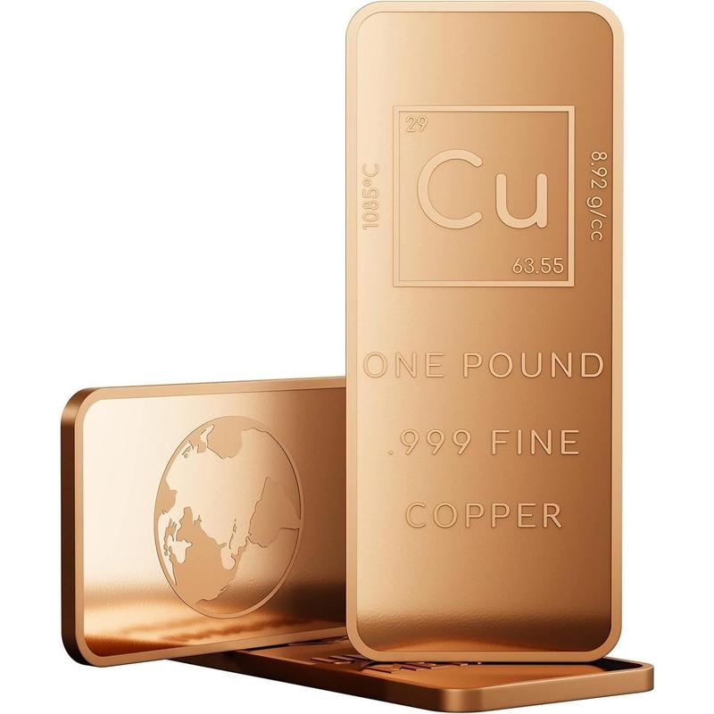 1 Pound Copper Bar Bullion Paperweight - .999 Pure Copper Ba - TikTok Shop
