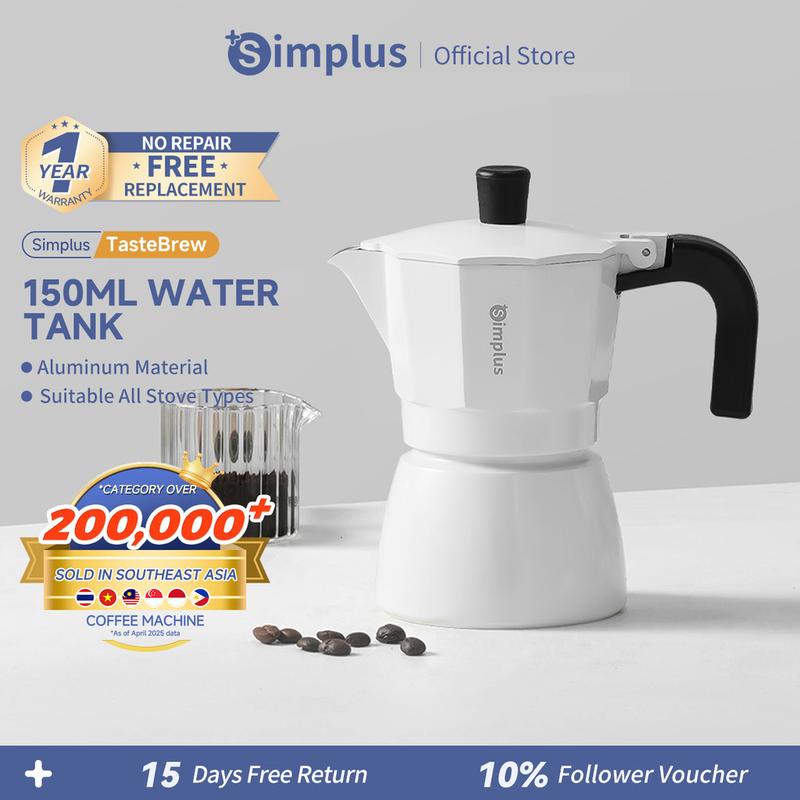 Simplus Moka Pot High-Pressure Extraction Italian Espresso Coffee ...