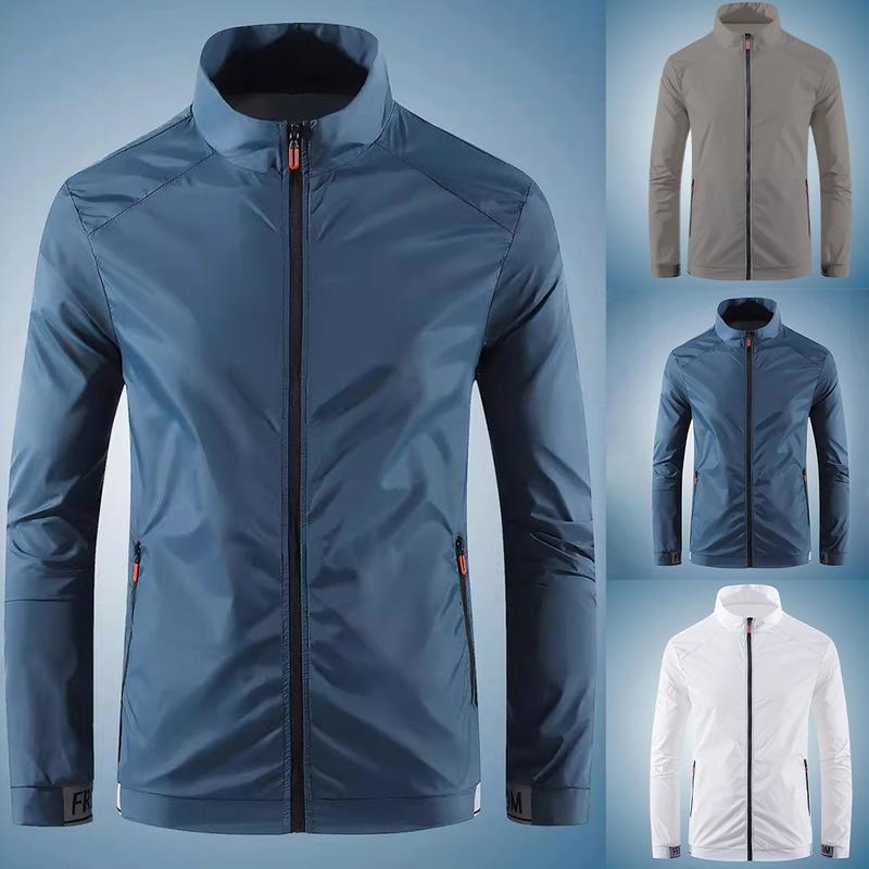 Men Sunscreen Breathable Sports Waterproof Jacket Sun Protection ...