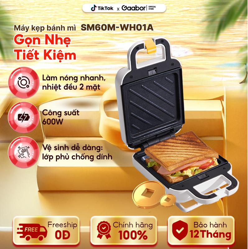 Flash Sale | Máy kẹp sandwich Gaabor SM60M-WH01A công suất 600W ...