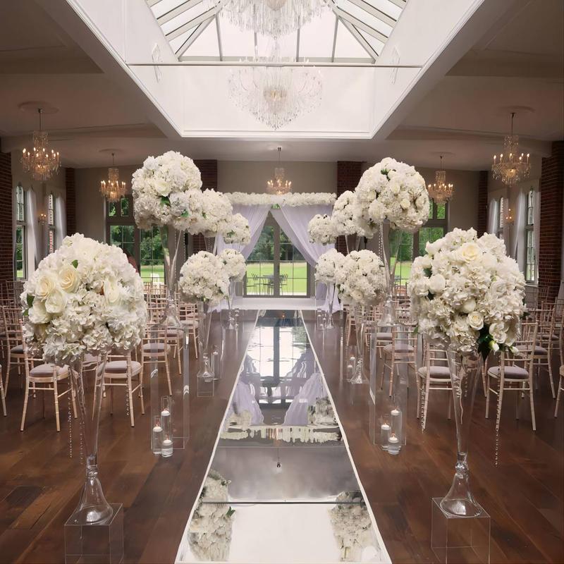 10m Wedding Mirror Carpet Silver Double Sided Silver for T Stage ...