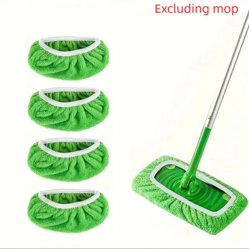 Wet & Dry Mop Cloth, 4 Counts Durable Mop Cloth, Easy To Clean Design ...