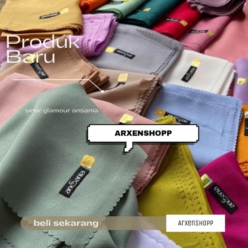 Shinar Glamour Ansania Lacercut Hijab Katun Shimer 110x110 Cm - Shop | Tokopedia