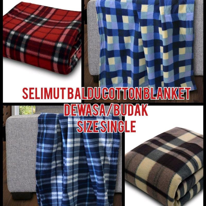 READY STOCK SELIMUT BALDU FLANNEL BLANKET SINGLE 1.5M X 1.8M - TikTok ...
