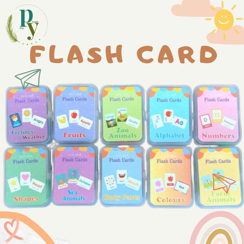 Early Learning Flash Card for Kids Kad ABC Number Fruit Body - TikTok ...