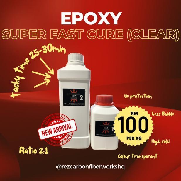 Clear Superfastcure Epoxy (tacky 20-30minute) Carbonfiber #carbonfiber ...