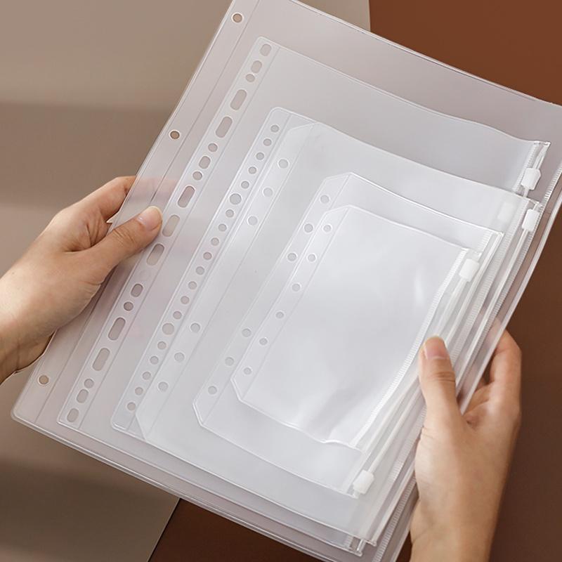 Transparent PVC 4/6/20/26 Holes Waterproof Loose-Leaf File Storage ...