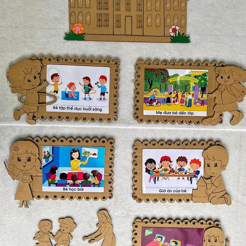 Trang trí steam - chủ đề Trường Mầm Non (Hình cụ thể dưới phần - TikTok ...