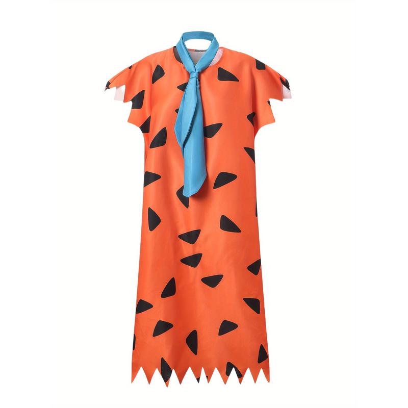 2pcs Blue Necktie + "Flintstones" Crew Neck Animated Cosplay - TikTok ...