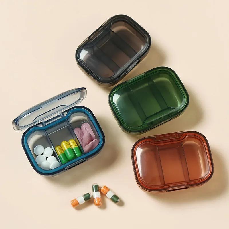 Mini Medicine Pills Box Drug Storage Box Pills Dispenser Pil - TikTok ...