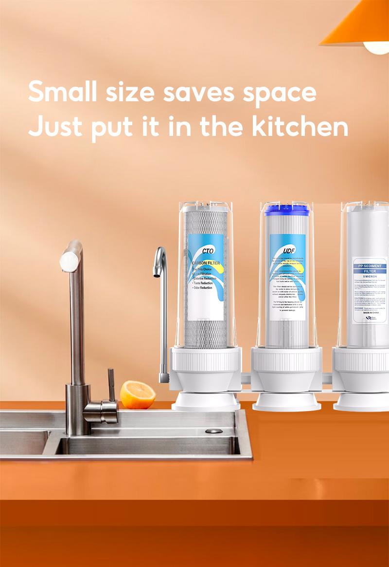 Tixx 3 in 1 Water Purifier Alkaline Tap Water Three-Layer Filter ...