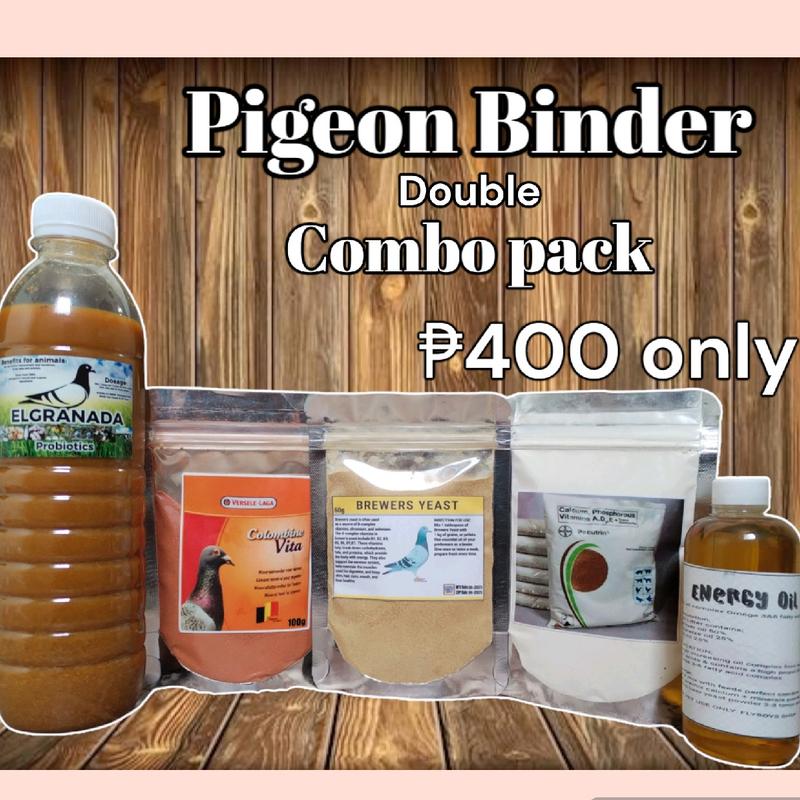 Pigeon Feeds Binder Double Combo pack!!! - TikTok Shop Philippines