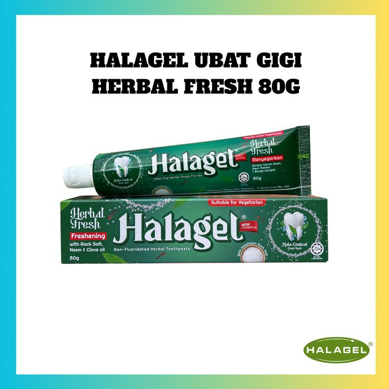 HALAGEL Ubat Gigi HERBAL FRESH - 80G Tanpa Florida - TikTok Shop Malaysia