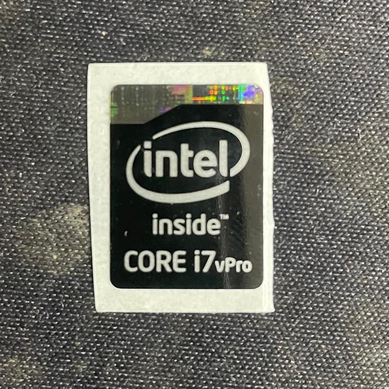 Stiker logo intel core i7 vpro gen4 original - Shop | Tokopedia