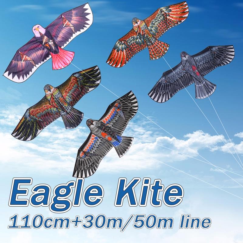 1.1m Outdoor Eagle Kite Novelty Animal Kites Outdoor Beach Garden ...