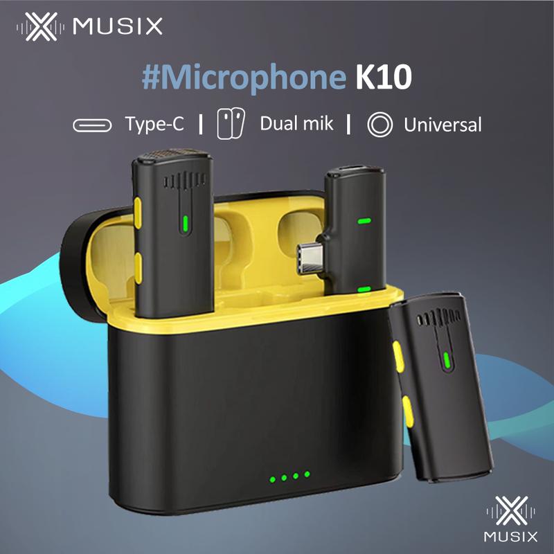 Musix K10/K15/K6 lavalier microphone with one to two microphone ...