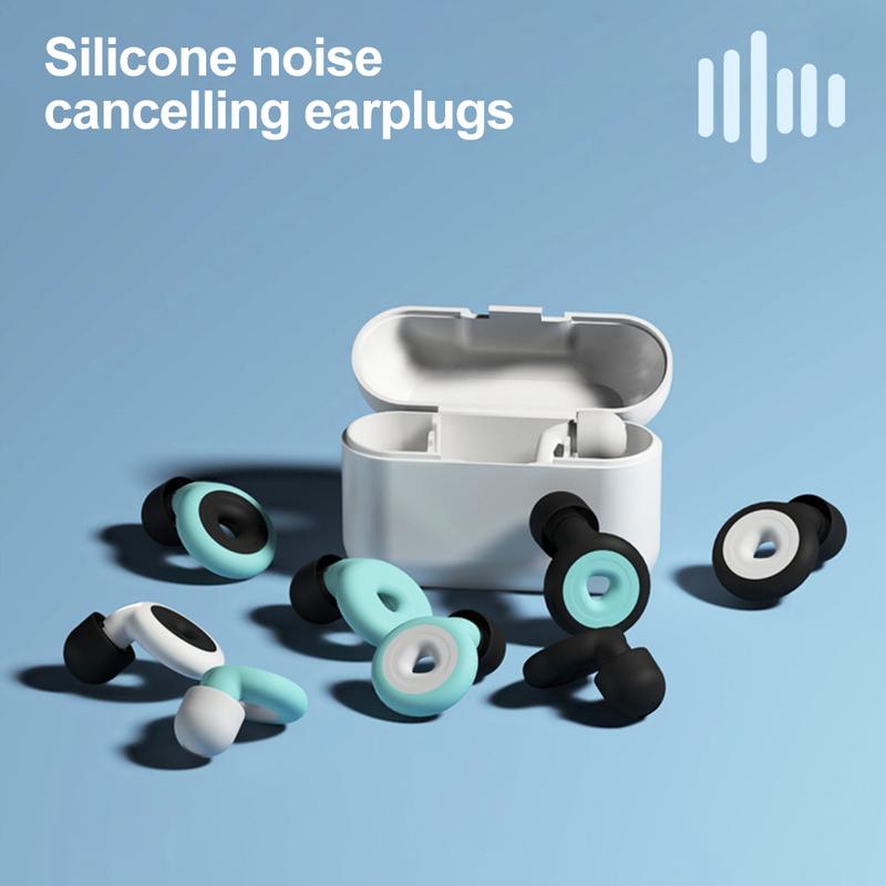 Professional Silicone Soundproof Ear Plugs Sleep Noise Reduction ...