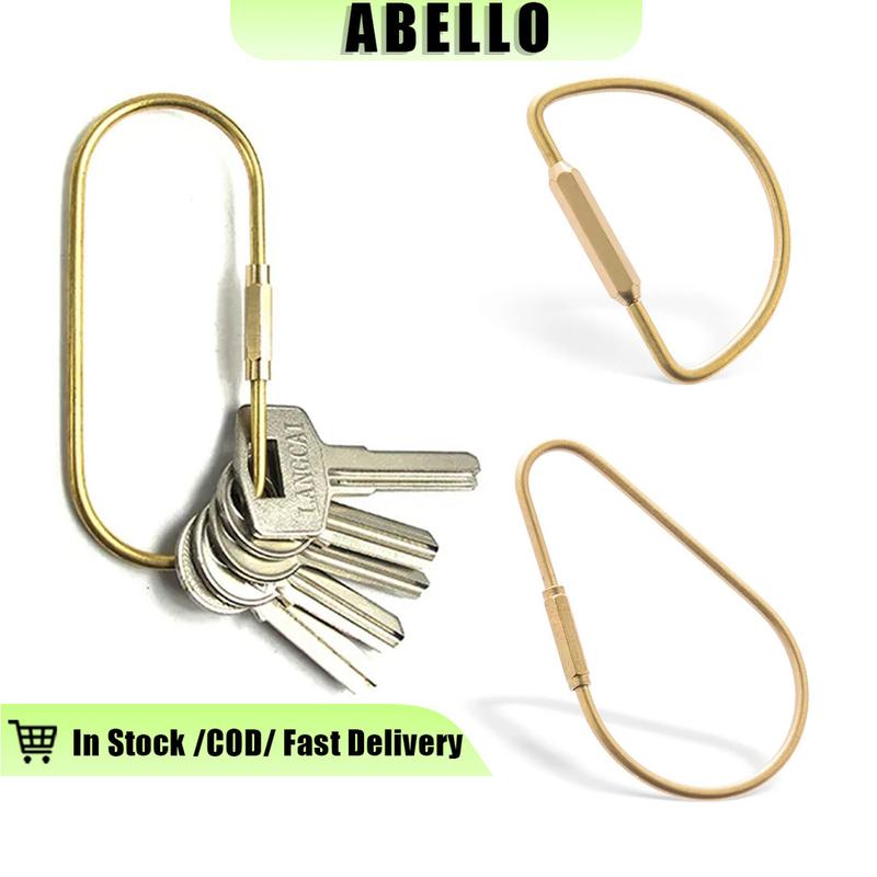 Keychain With Lock Drop/O/D Multiple Shapes Handmade Brass Creative ...