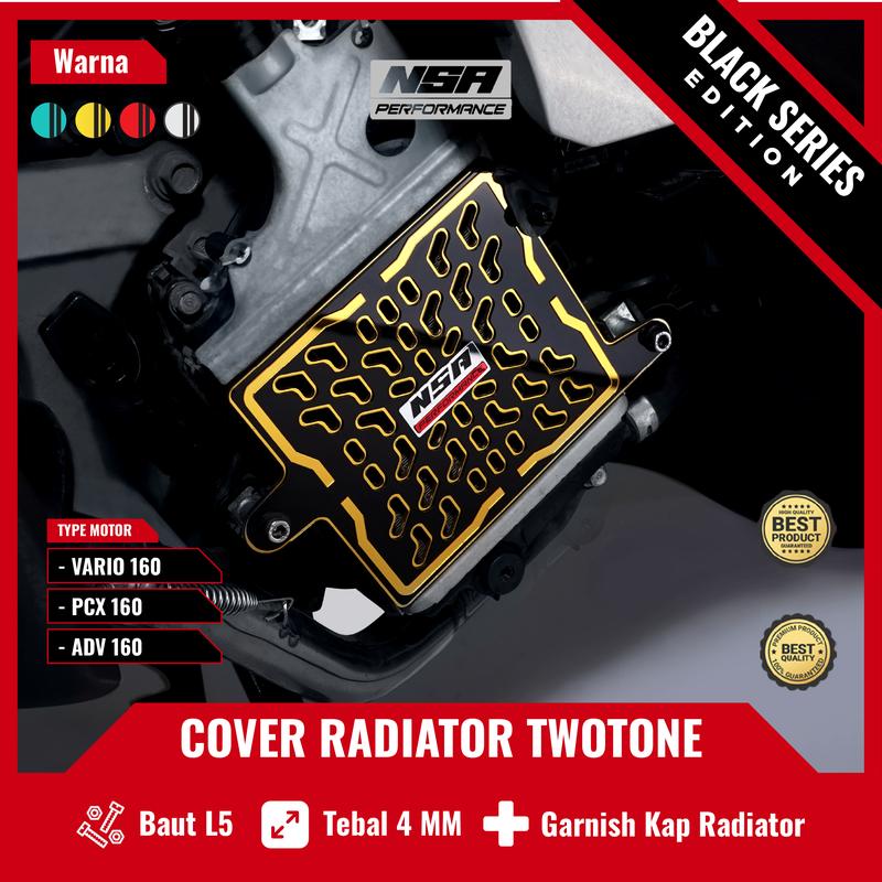 NSA COVER RADIATOR HONDA 160 BLACK SERIES Tutup Radiator VARIO - Shop ...