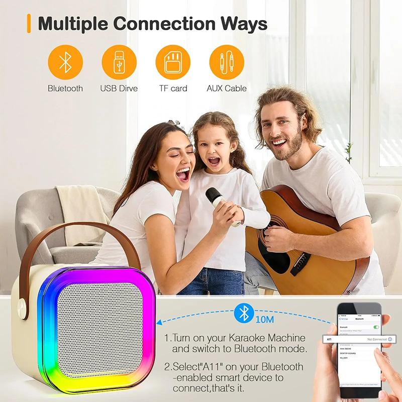 Protable Microphone Speaker Karaoke Machine Portable Bluetooth - TikTok ...