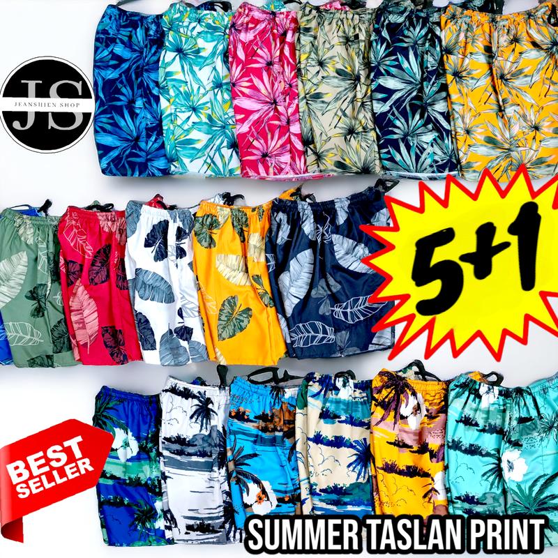 Taslan Shorts New Design Printed Buy 5 Get 1 Free Bundle Promo - TikTok ...