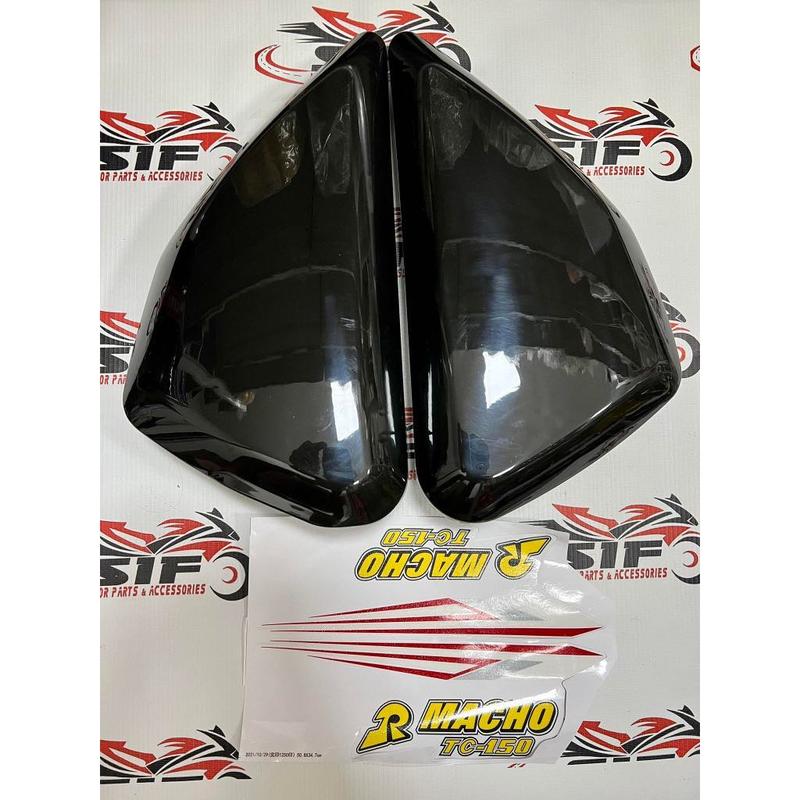 SIF SIDE COVER LEFT & RIGHT RUSI TC 150 MACHO BLACK YSK - TikTok Shop ...