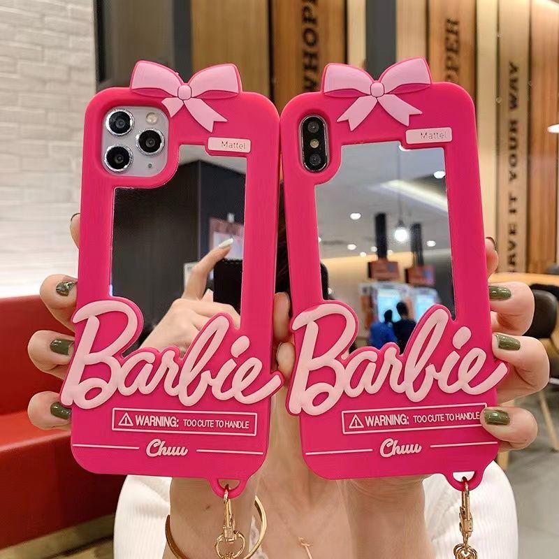 Cermin solek Barbie Iphone14 promax Sarung telefon Apple 6S 7P - TikTok ...