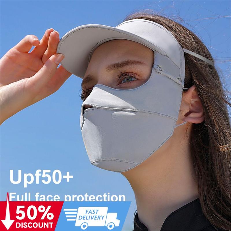 Sunshade Hat Female Full Face UV Protection - TikTok Shop Singapore