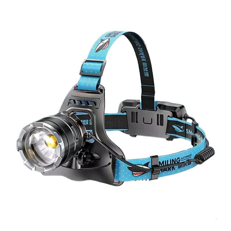 SENTER KEPALA LED SMILING SHARK K225B - ZOOM DAN SENSOR - Shop | Tokopedia