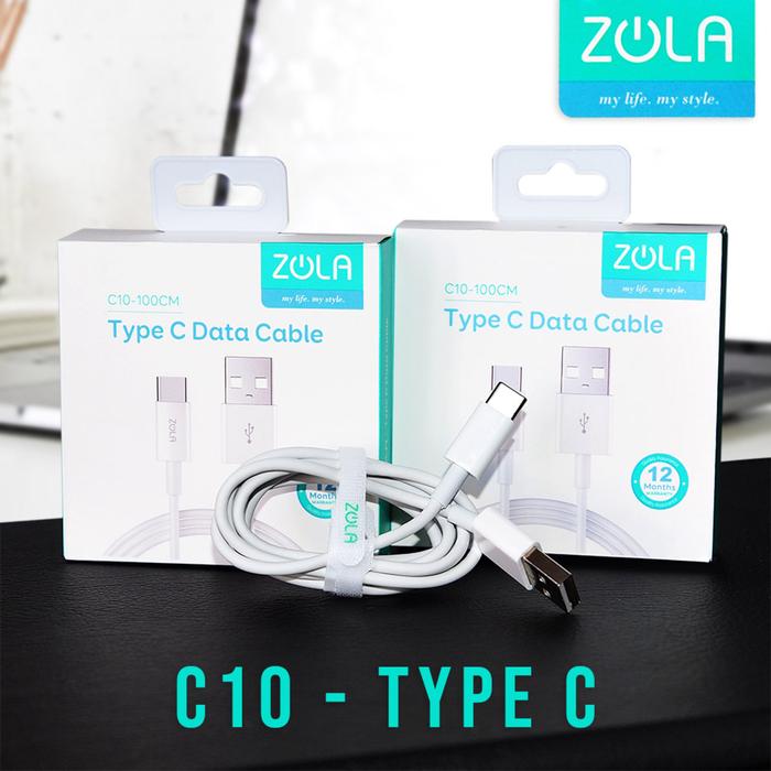 Jual Zola C10 Kabel Data Charging Type-C 100cm Fast Charging Cable 2.4A ...
