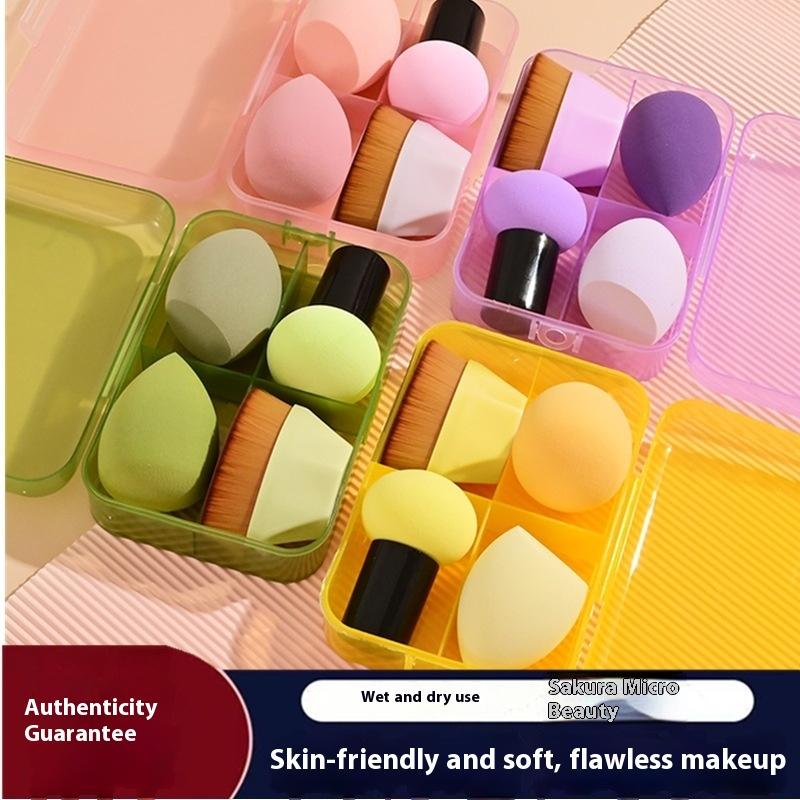 Set Berus Asas, Empat Dalam Satu, Kotak Telur Kosmetik, Span - TikTok ...