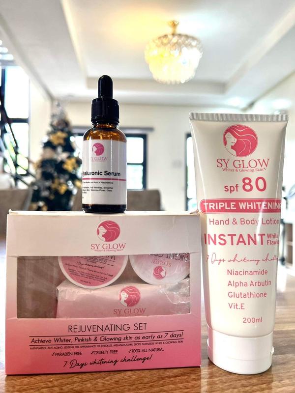 SY GLOW SET EF FACE & BODY WHITENING Lotion and Serum - TikTok Shop ...