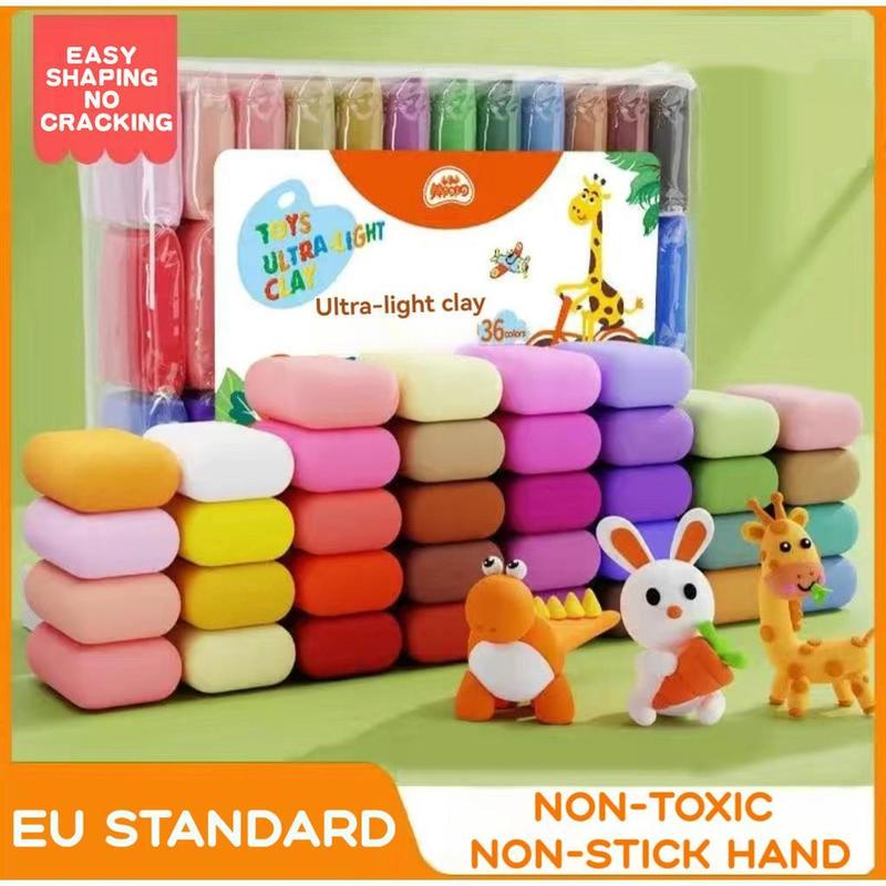 Ultra Light Clay 36 Warna 48 Warna Kertas Getah Kanak-kanak Bahan ...