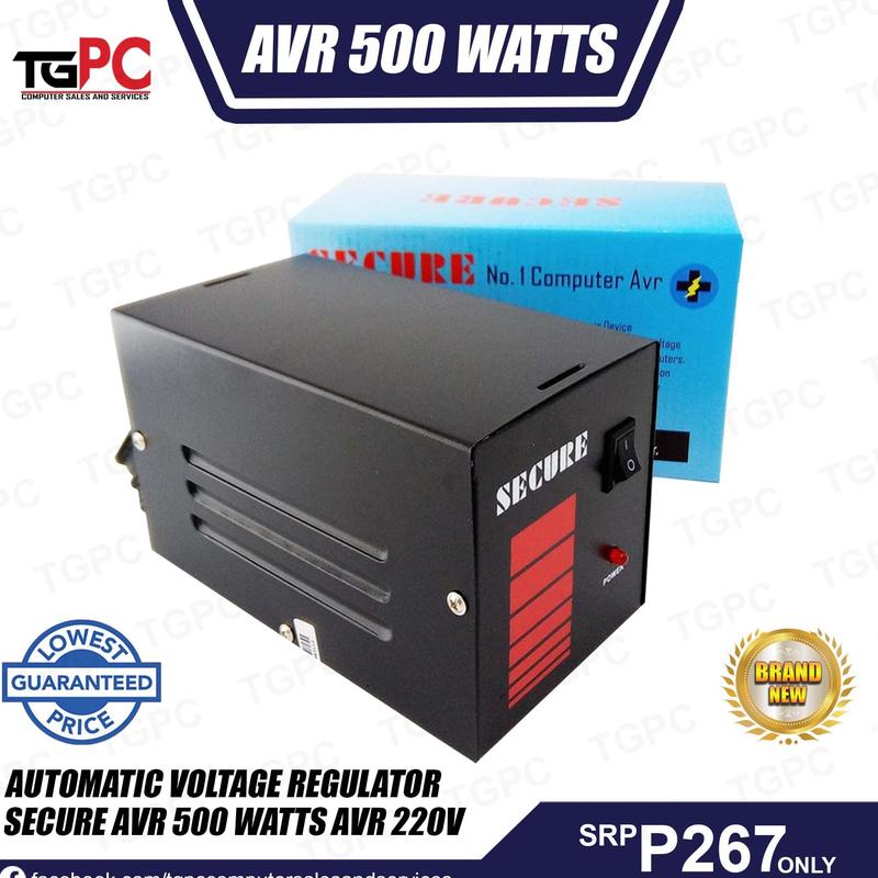 SECURE AVR 500 Watts AVR (automatic voltage regulator) 220v - TikTok ...