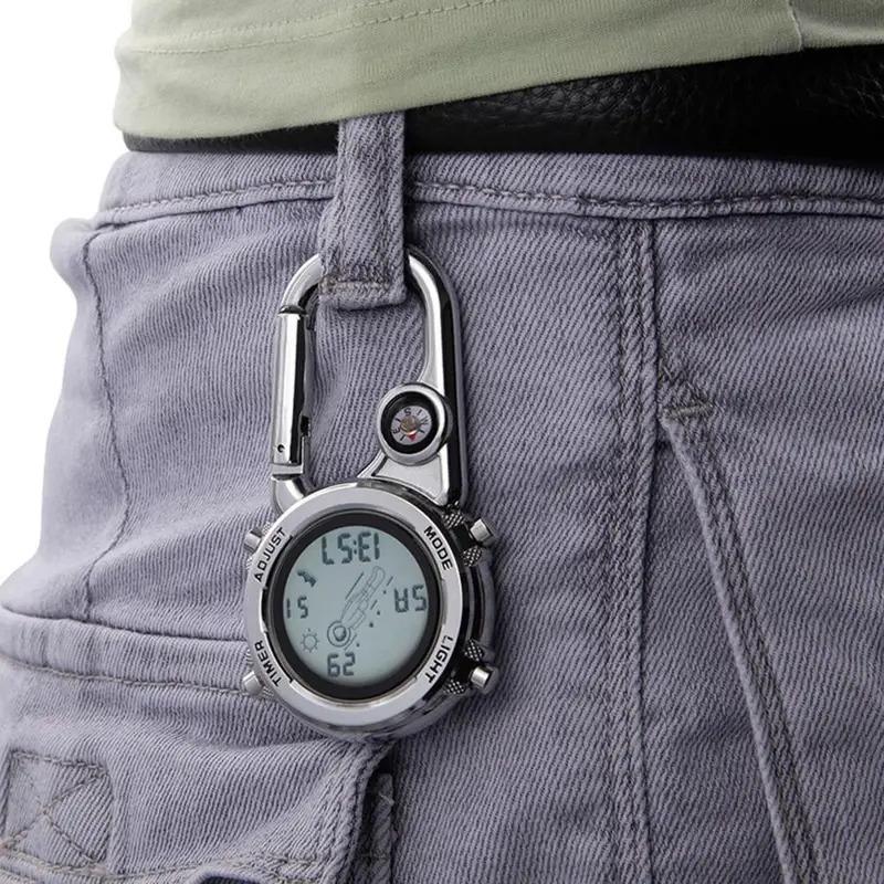 Jam Tangan Carabiner, Jam Tangan Poket Elektronik Pelbagai Fungsi ...