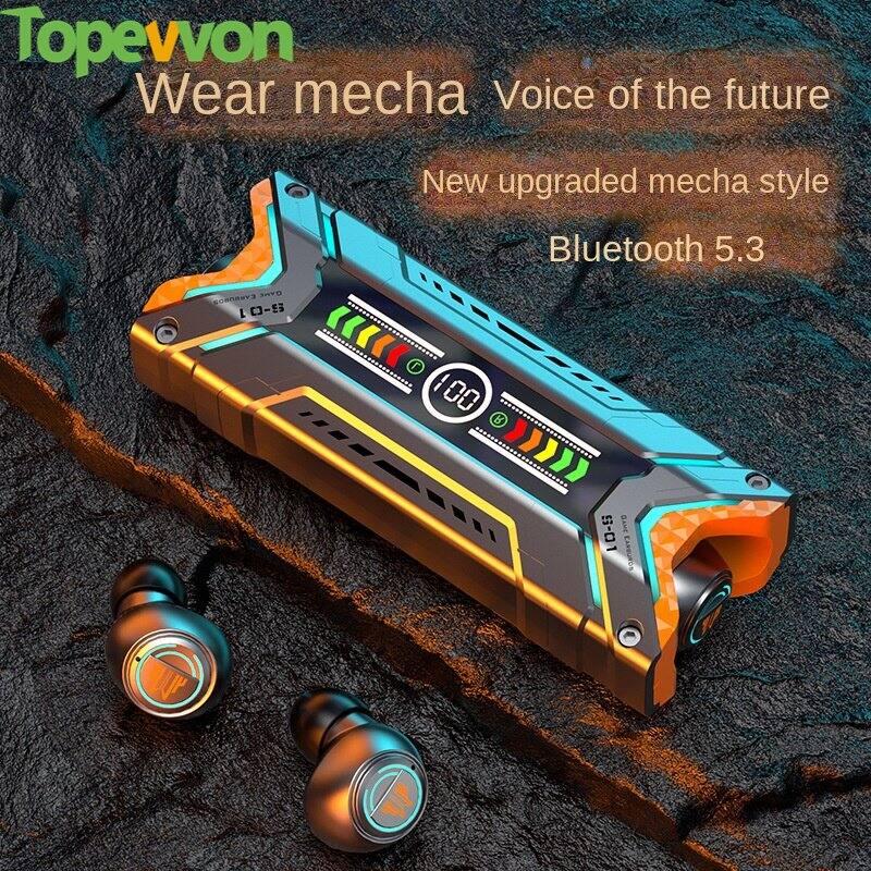 Topewon Mecha Wireless Earphone Bluetooth 5.3 Binaural Gamin - TikTok ...