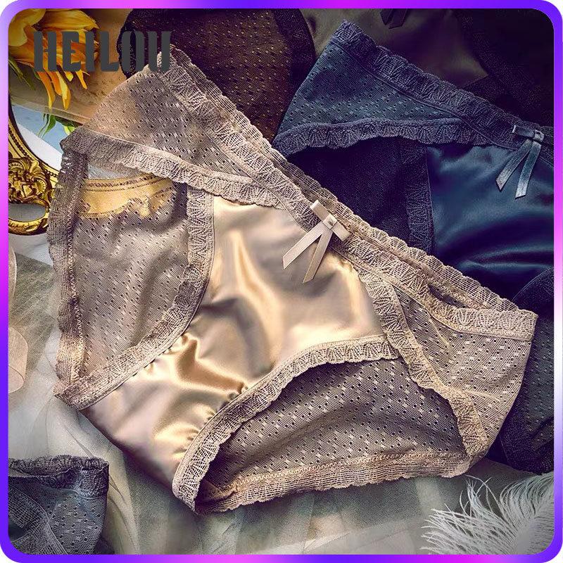 HEILOU Luxury Satin Panties Ladies Transparent Seduction Ultra - TikTok ...