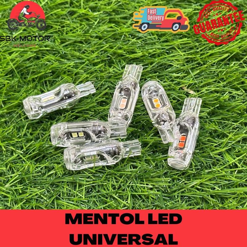 Lampu LED Menthol 💡 White / Blue Universal Signal Hiasan Motor - TikTok ...