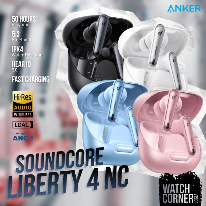 Jual TWS Earphone Anker Soundcore Liberty 4 NC Bluetooth Earbuds ...