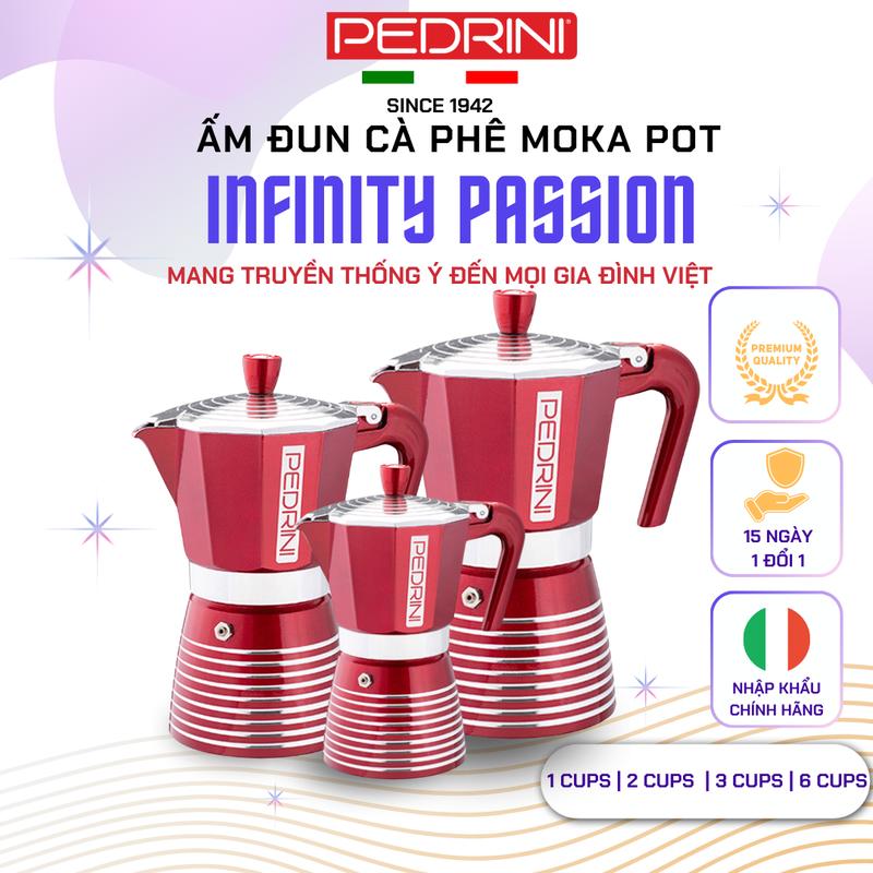 Ấm Pha Cà Phê Kiểu Ý Moka Pot PEDRINI Infinity Passion Bằng - TikTok ...