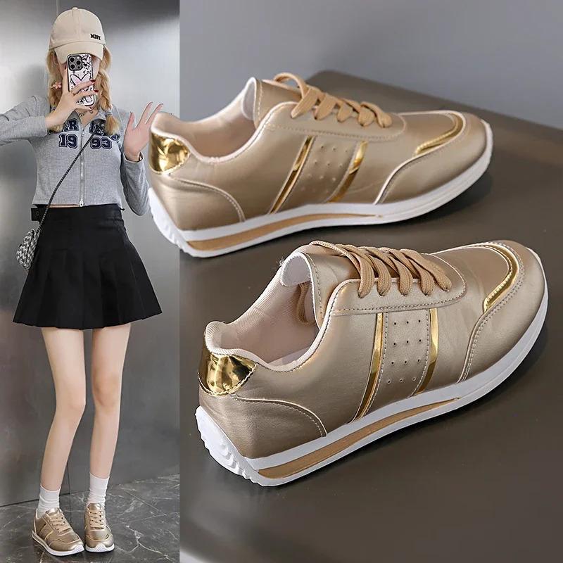 Kasut Sukan Kasual, Wanita, Loafers Tenis Olahraga, Kasut Tervulkan ...