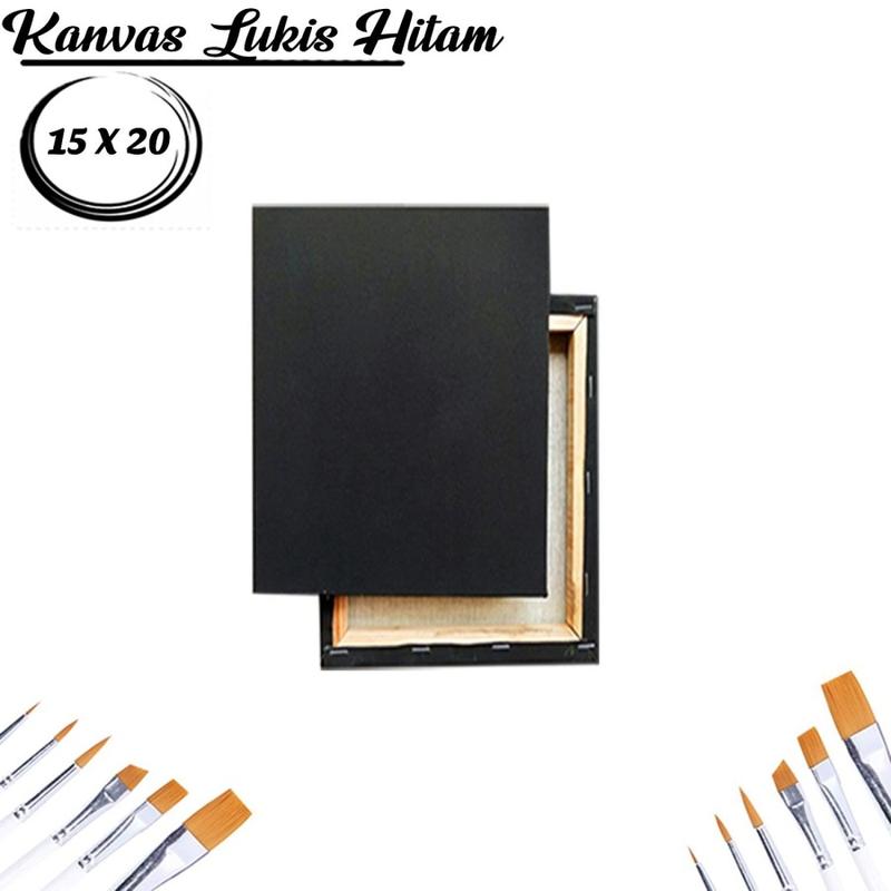 KANVAS LUKIS HITAM 15 X 20 / CANVAS LUKIS FRAME 15 X 20 - SIAP - Shop ...