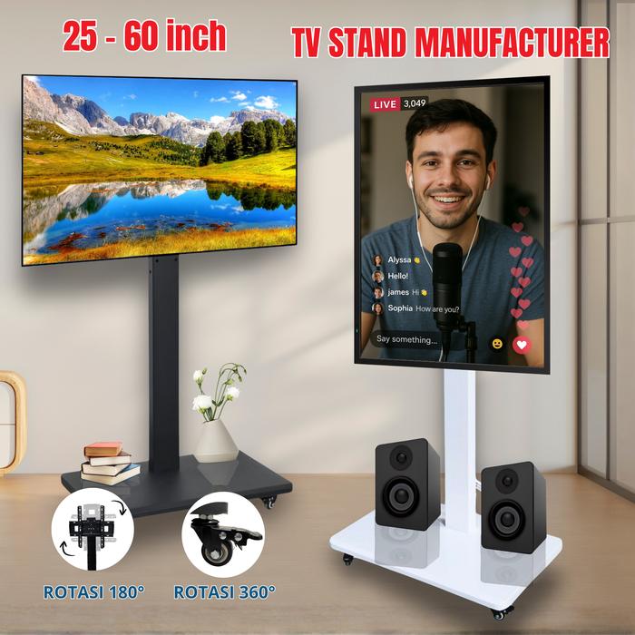 Promo Bracket TV Standing Putar 90° Fleksibel Rotating Bracket 360 ...