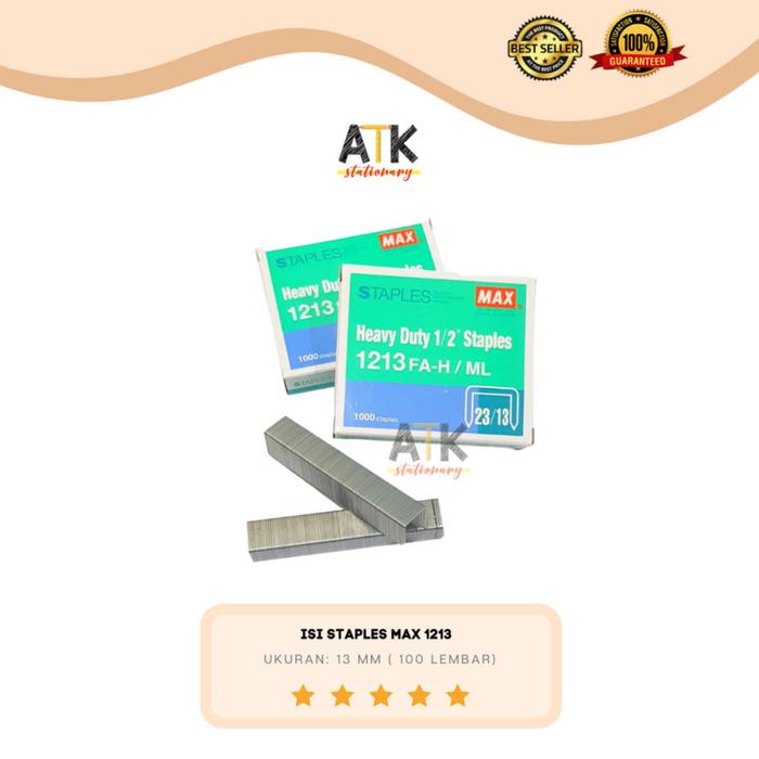 Jual Isi Staples Max 1213 FA-H/ML Heavy Duty atk - 1213 Max - Jakarta ...