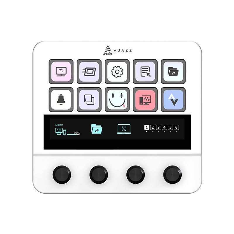 AJAZZ AKP05E wired smart keyboard office knob control panel desktop ...