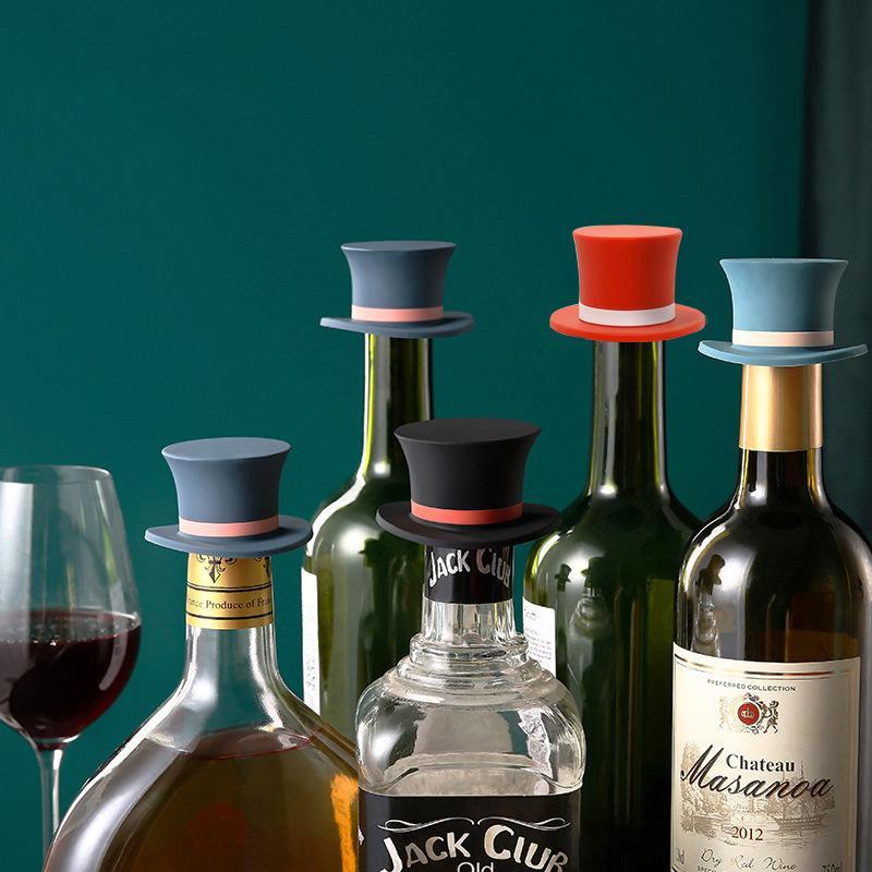 Magic Cap Red Wine Bottle Stopper Cover Leak-proof Silicone Bottle ...