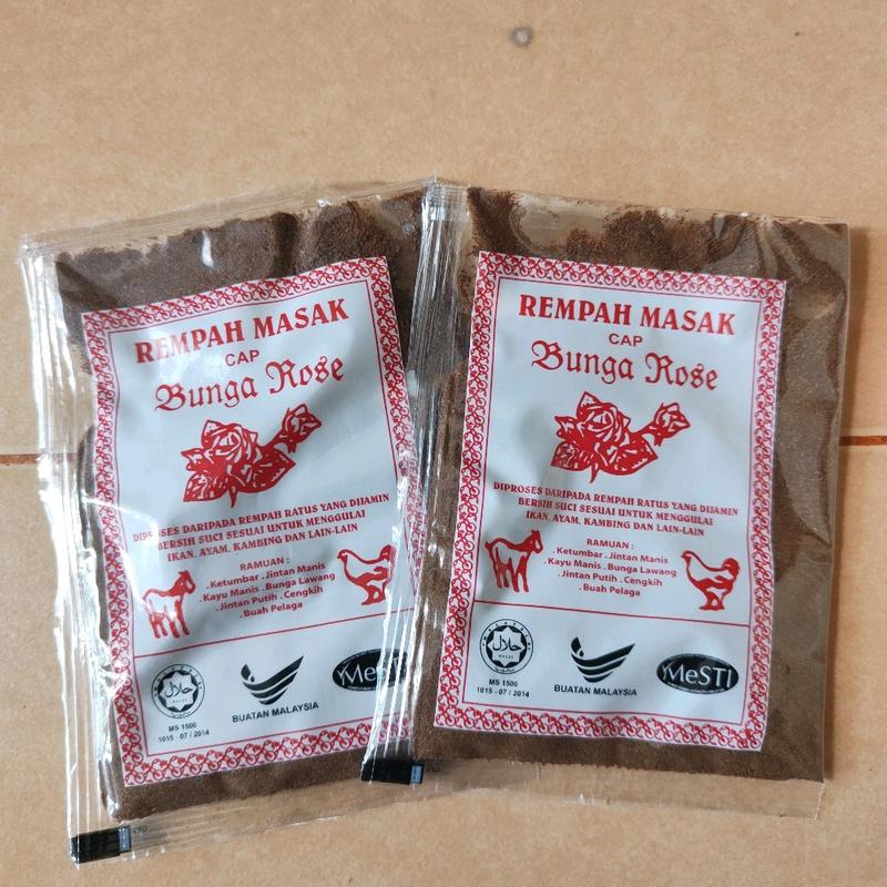 Rempah Masak Cap Bunga Rose - 15gm Cooking Food - TikTok Shop Malaysia