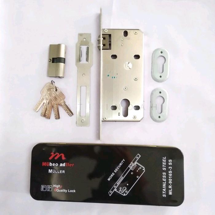 Jual MULLER Body Kunci Pintu Pelor Lockcase Full Stainless Steel - Kab ...