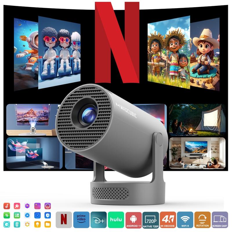 [US warehouse]Magcubic HY300Pro+ Projector 4K 290ANSI 0.9:1 Short ...